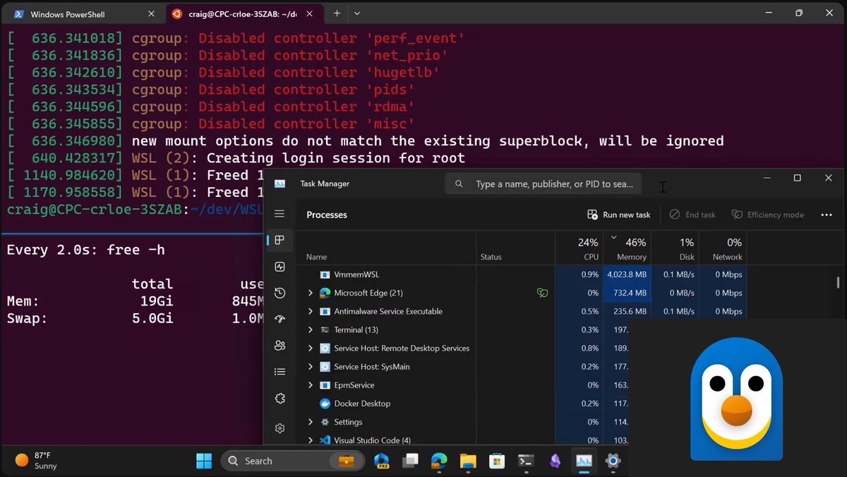[B! WSL] Windows Subsystem for Linux（WSL）に新機能。使用メモリや仮想ディスクの自動縮退、LAN経由でWSLへ直接アクセス可能など